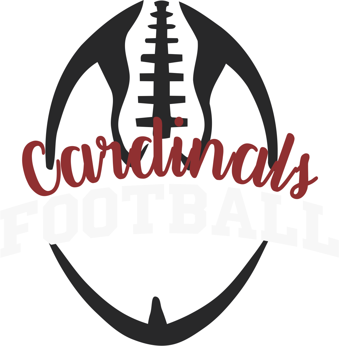 Fairmont Cardinal Football Design – Fairmont Awards Mfg.